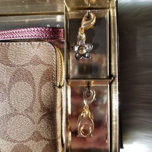 Coach | Accessories | Coach Wristlet Wallet With Cute Charms | Poshmark